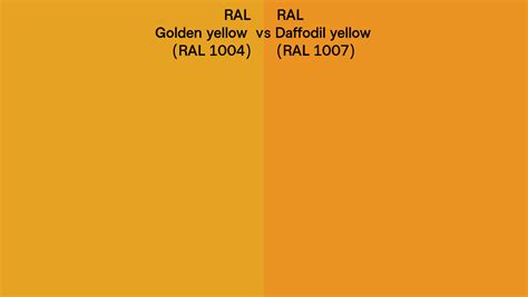 Ral Golden Yellow Vs Daffodil Yellow Side By Side Comparison