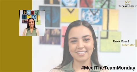 Erika Ruscil On Linkedin Interview With The Axel Groups Recruiter