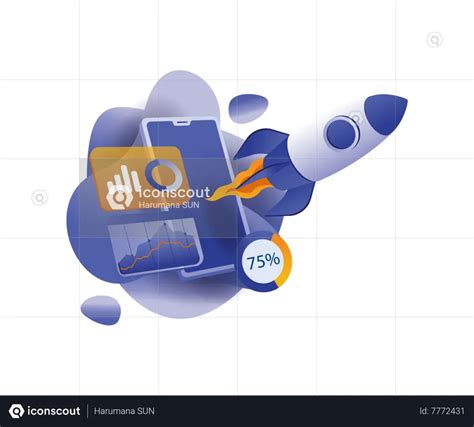 Best Rocket Launch With Data Analyst Illustration Download In Png And Vector Format