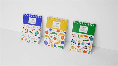 Diseño de maqueta de portada de cuaderno Archivo PSD Premium