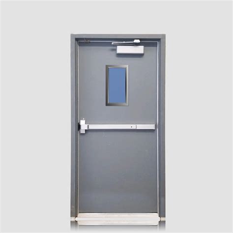Narrow Steel Vision Frames Or Panels Vp233x436 With Glass Are Fitted To Door China Door Vision