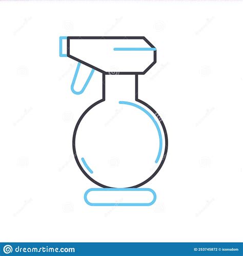 Aftershave Line Icon, Outline Symbol, Vector Illustration, Concept Sign ...