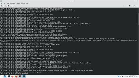 Bitnamimariadb Galera Cant Lock Aria Control File Bitnamimariadb