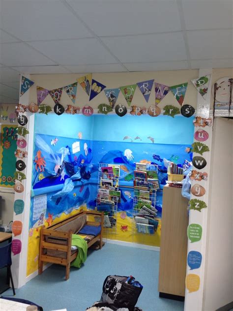 Under The Sea Book Corner Under The Sea Theme Book Corners Sea Theme
