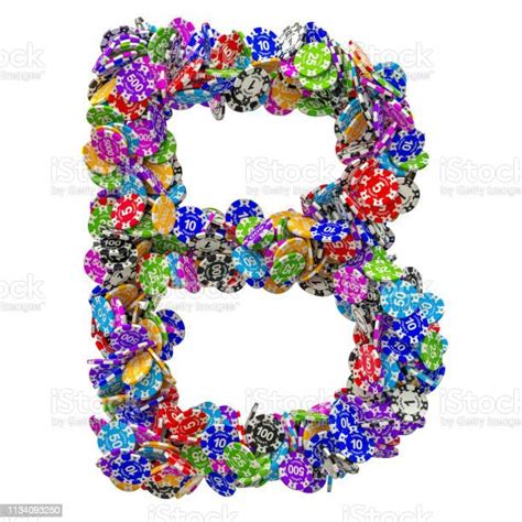 도박 칩에서 알파벳 문자 B 흰색 배경에 고립 된 3d 렌더링 3차원 형태에 대한 스톡 사진 및 기타 이미지 3차원 형태 개념 개념과 주제 Istock