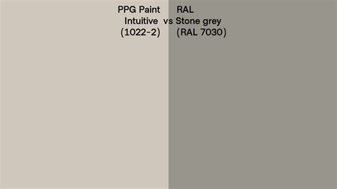 Ppg Paint Intuitive 1022 2 Vs Ral Stone Grey Ral 7030 Side By Side