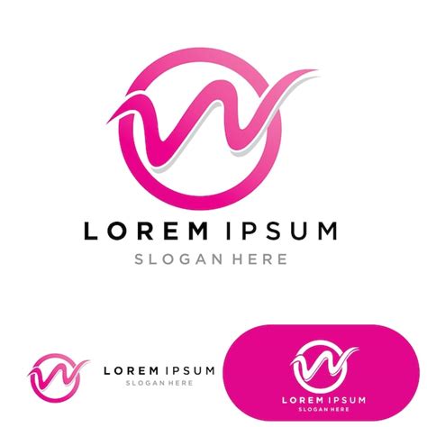 Plantilla Logotipo De La Letra W Vector Premium