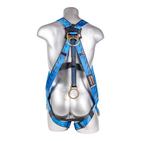3 Pt Full Body Harness Dorsal D Ring With O Ring Mb Legs Ansi