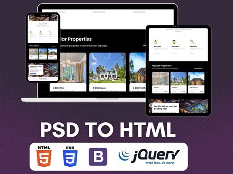 A Psd To Html Responsive Website Design Bootstrap 5 Pixel Perfect