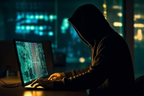 Premium Ai Image Digital Crime Committed By An Anonymous Hacker