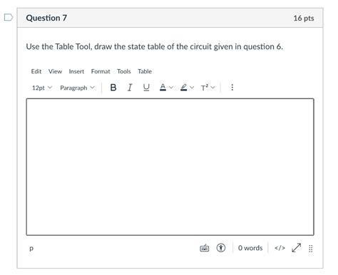Solved Question 6 10 Pts Give The Following Circuit 1 х A