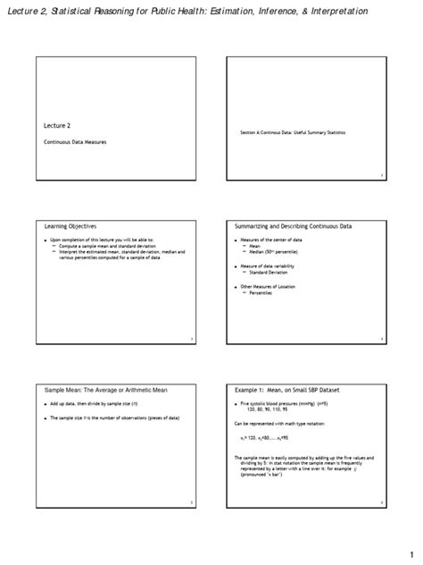 Module 2 Summarization And Measurement Pdf Mean Histogram