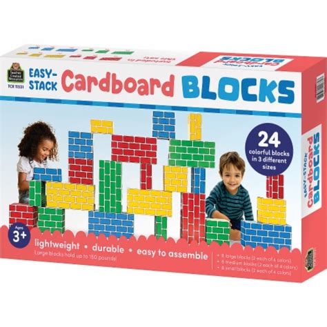 Teacher Created Resources® Easy Stack Cardboard Blocks 24 Piece Set