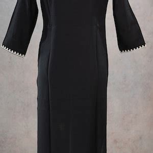 Plus Size Rayon Black Chikankari Embroidery Kurti Indian Light Weight