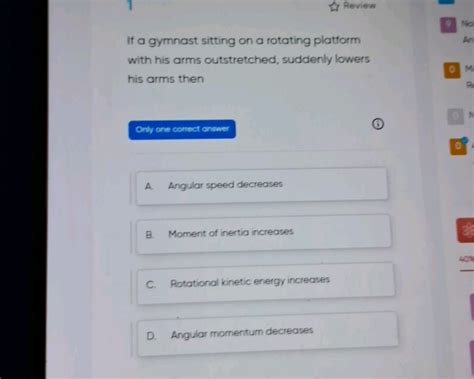 Review If A Gymnast Sitting On A Rotating StudyX