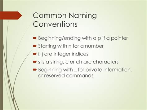 Communicating In Code Naming Ppt Download