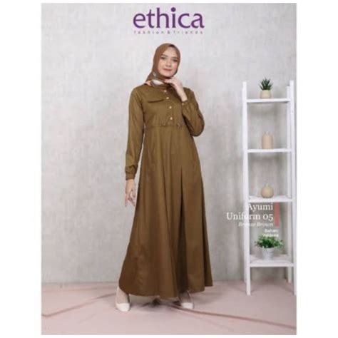 Jual GAMIS DEWASA ETHICA AYUMI UNIFORM 05 BRONZE COD Shopee Indonesia