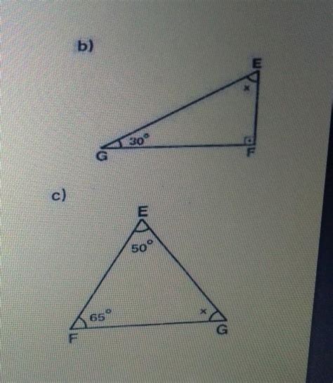 determine X em cada um dos triângulos brainly br