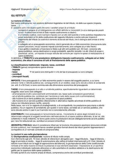 Riassunto Esame Di Diritto Tributario Libro Consigliato Compendio