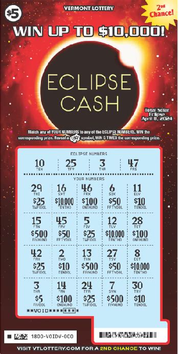 Eclipse Cash Vermont Lottery