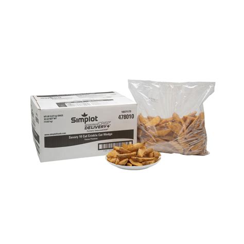 Simplot Seasonedcrisp Savory Fries Seas Wedge 10 Cut