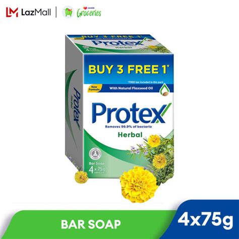 Protex Herbal Antibacterial Bar Soap Valuepack 75g X 4 Lazada