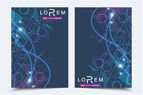 Modèle De Conception De Brochure Scientifique Vector Flyer Mise En Page