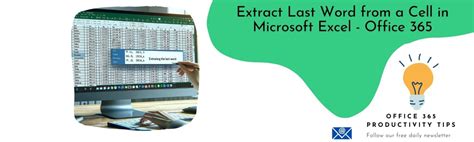 Extract Last Word From A Cell In Microsoft Excel Office 365