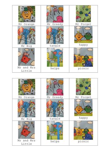 Mr Men Literacy Planning Teaching Resources