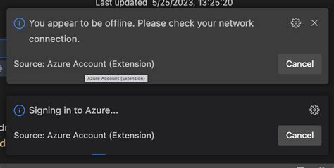 Cannot Sign Into Azure Cloud Account From Vscode · Issue 813 · Microsoft Vscode Azure Account