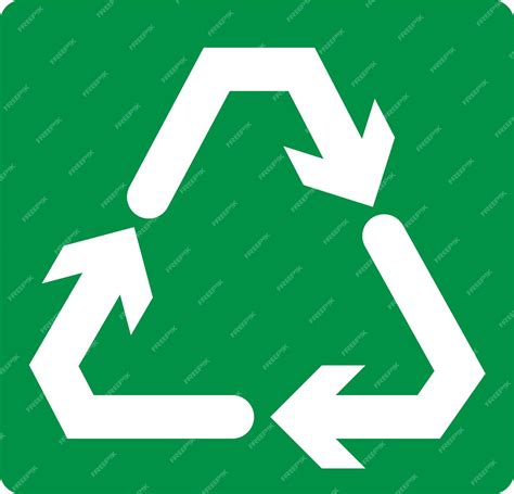 재활용 아이콘 세트 생태 환경 친화적 인 및 환경 관리 기호 고립 된 터 이미지 프리미엄 벡터