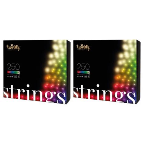 Twinkly Strings App Controlled Smart Led Christmas Lights 250 Rgb W 2 Pack 2 Piece Qfc
