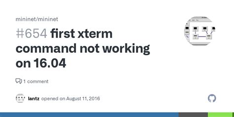 first xterm command not working on 16 04 · issue 654 · mininet mininet