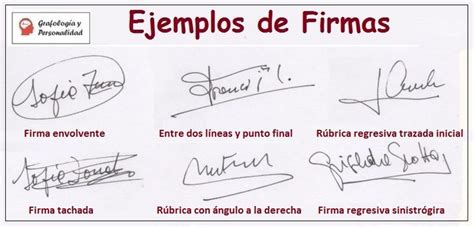 Grafología Ejemplos De Firmas Ejemplos De Firmas Letras Para Firmas Grafologia