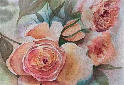 Картина Розочки акварель формат А4 Festima Ru частные объявления