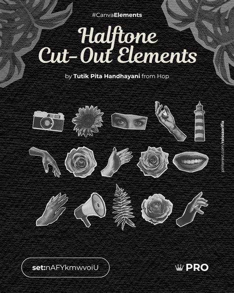 Canva Elements Keyword Halftone Cutout Inspirasi Desain Grafis
