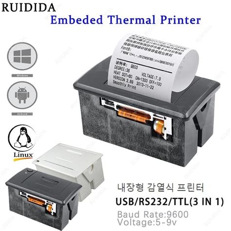 Usb Rs232 Ttl Thermal Embedded Pos Receipt Printer 58mm Atm Thermal