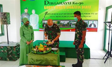 Kodam XVI Pattimura Peringati HUT Korps Hukum Angkatan Darat Info Baru