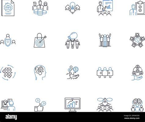 Project Concept Line Icons Collection Innovation Creativity