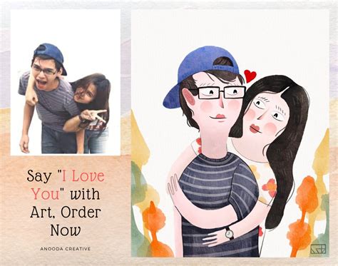 Custom Couple Portrait Digital Download Couple Drawing Watercolor