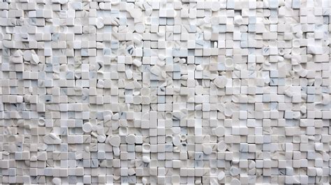 Captivating Abstract Mosaic Ceramic Tiles A Variety Of Small White Tiles Form An Artistic And
