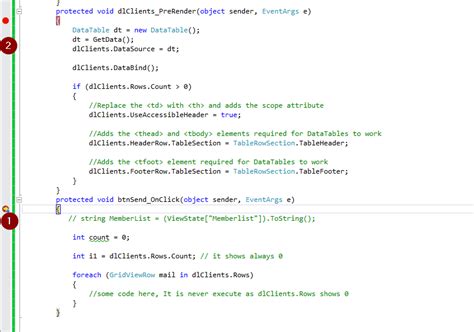 Gridviewrowcount Always 0 How To Solve Stack Overflow