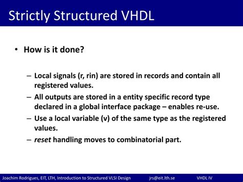 ppt introduction to structured vlsi design vhdl iv powerpoint