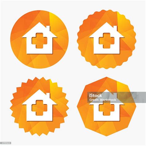 의료 병원 팻말 아이콘크기 가정 의학 기호까지 건강 진단에 대한 스톡 벡터 아트 및 기타 이미지 건강 진단 건강관리와 의술 기하 도형 Istock