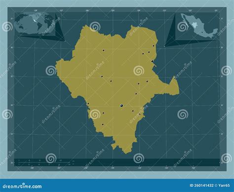 Durango Mexico Solid Major Cities Stock Illustration Illustration