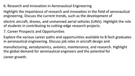 Ppt Unlocking The Skies A Journey Into Btech In Aeronautical
