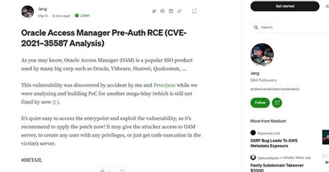 Una Vulnerabilidad Rce En Oracle Fusion Middleware Está Siendo