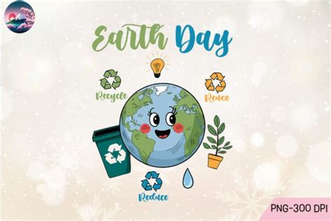 Earth Day Recycle Reuse Reduce Png Graphic By Cherry Blossom · Creative
