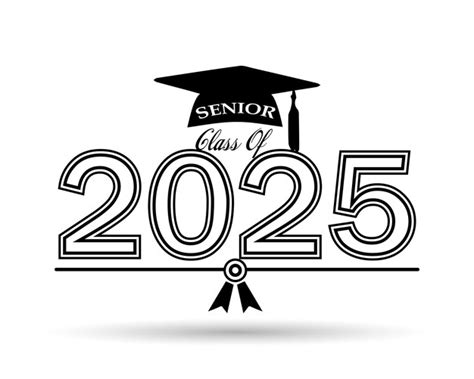Premium Vector Vector Hand Drawn Text For Class Of 2025 Graduation Badge