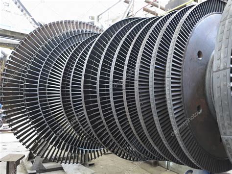 Parní turbína generátoru během opravy v elektrárně — Stock Fotografie ...